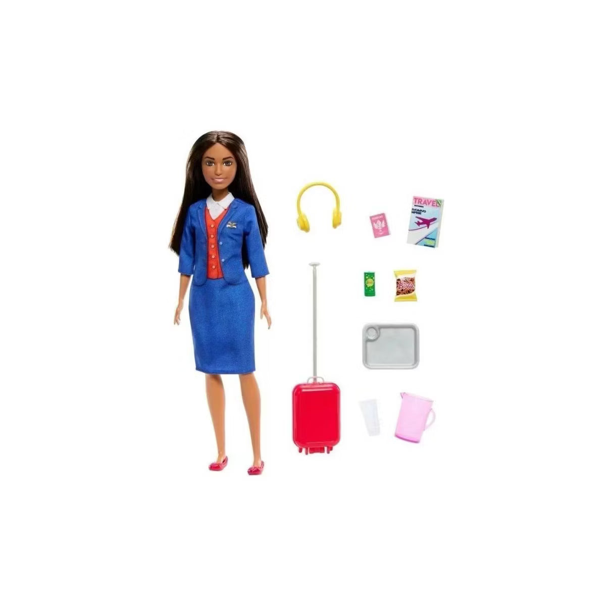 BARBIE FLIGHT ATTENDANT BRUNETTE FASHION DOLL – People's Pharmacy